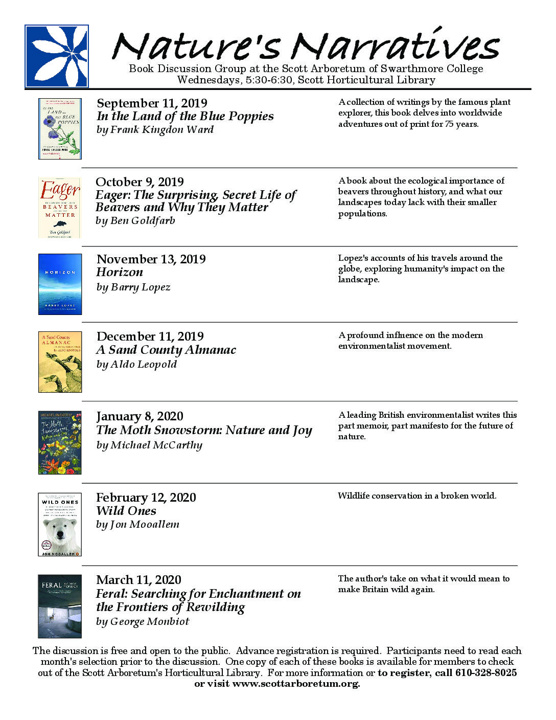 Scott Arboretum | 2019-2020 Nature’s Narratives